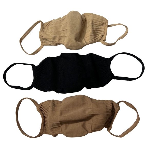 SKIMS | Accessories | Skims Seamless Face Masks Lot Of 3 Onyx Sienna ...